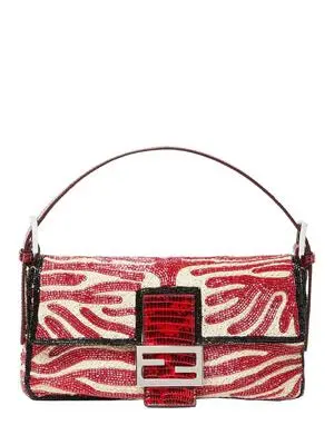 Fendi Baguette® 26424 Raffia And Bead Re Edition Bag - [multicolor]